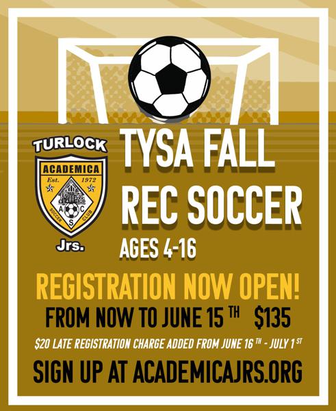 2021 Fall Rec Soccer is now OPEN