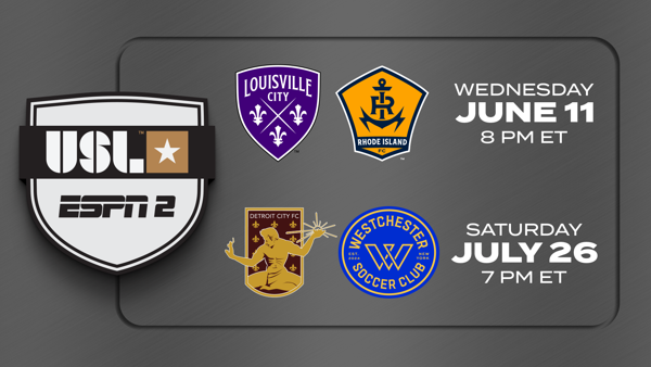 USL Announces Additional ESPN2 Broadcast Selections