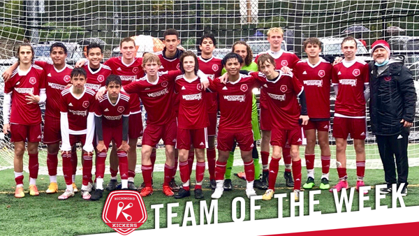 U16 Boys Elite Red Named Team of the Week