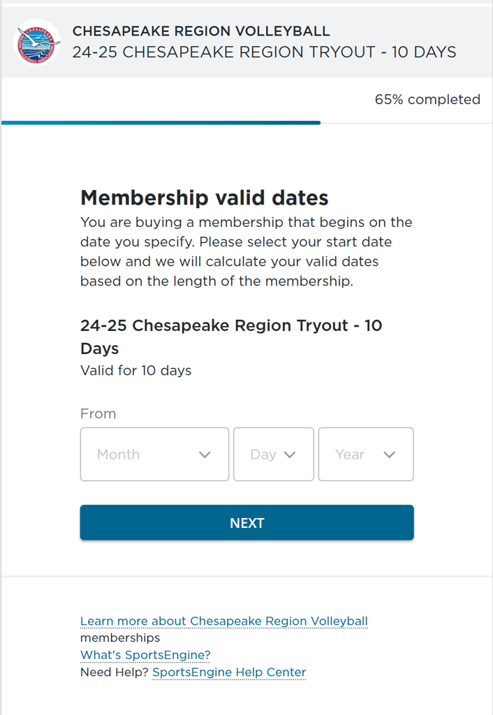 CHRVA Registration Help