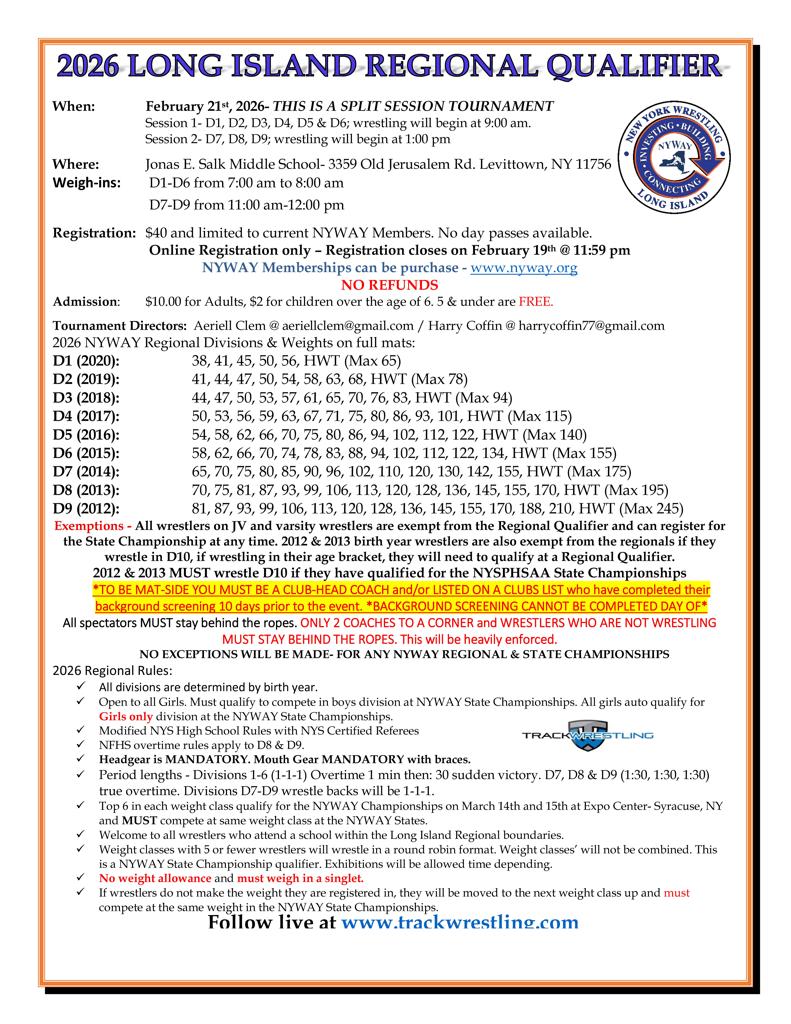 2026 Long Island Regional Qualifier