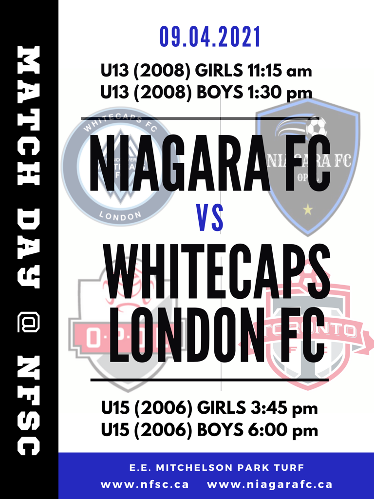 NFSC - NIAGARA FC OPDL MATCH DAY - ALL 4 TEAMS @ HOME!!