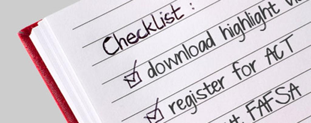 Checklist For Athletes