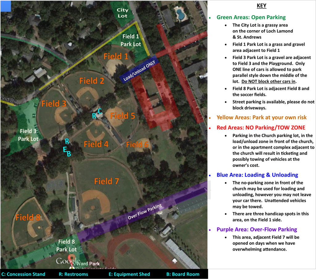 Directions to Ward Park