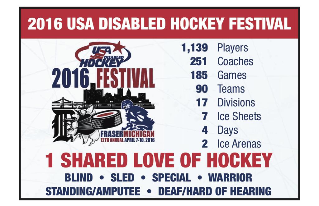 12th Annual Disabled Hockey Festival Kicks Off Thursday