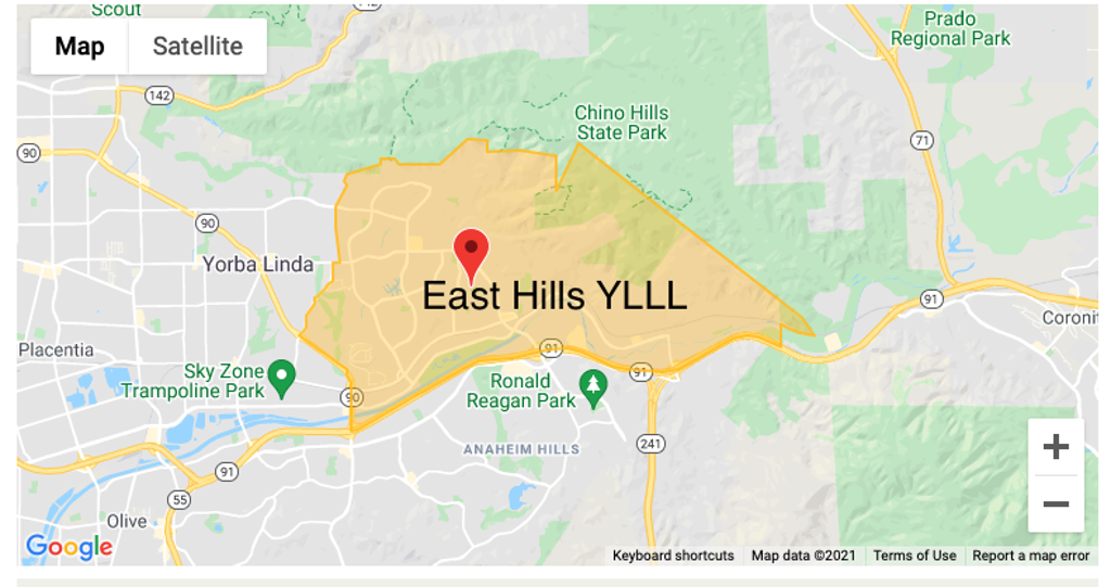 East Hills Boundary Map