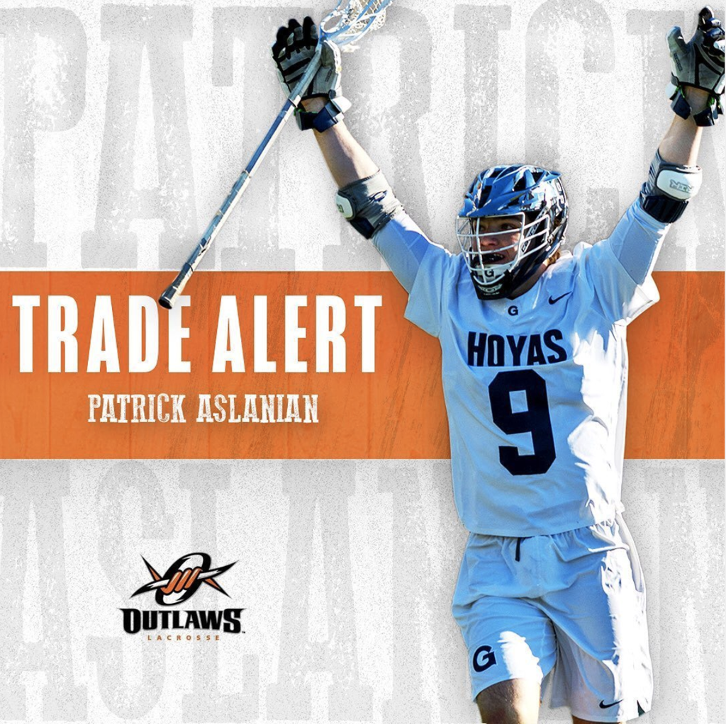 Westfield's Aslanian Brothers Reunited on MLL Outlaws